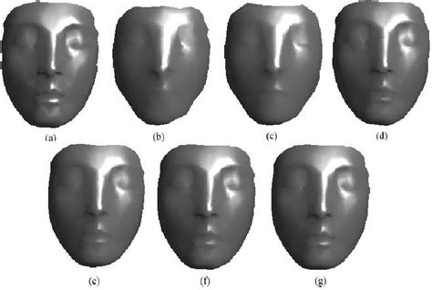 Mesh Denoising Results For The Nefertiti Instance A Noisy 3d Model