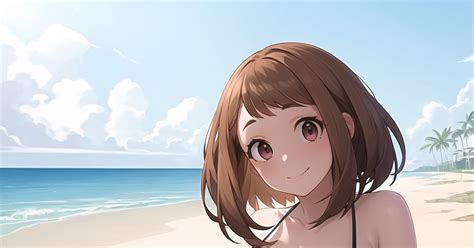 Ochaco Uraraka My Hero Academia Swimsuit Ochako Patreon Survey