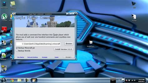 How To Install The Single Player Commands Mod Automatic Installation Kerk12 Youtube