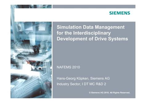 Simulation Data Management For The Interdisciplinary Development Of