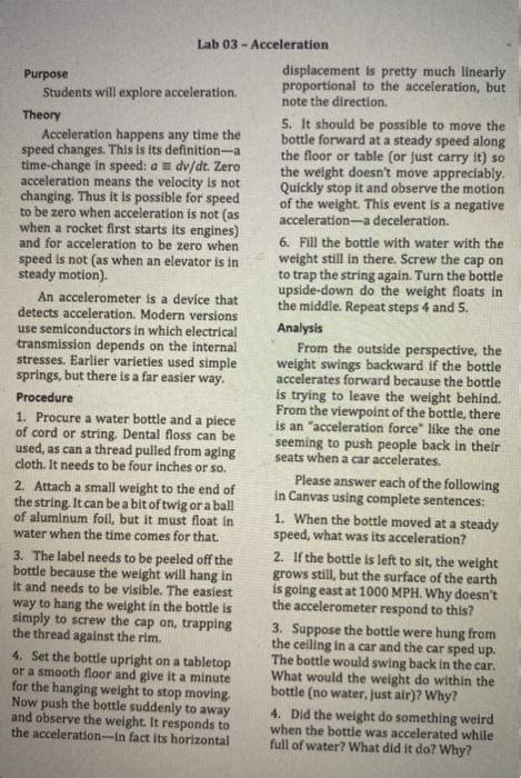 Solved Lab 03 Acceleration Chegg Com