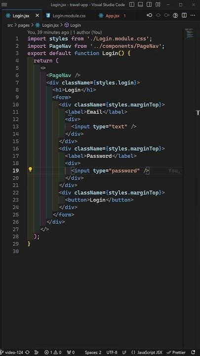 Login Page Component Design And Adding Route In React App React18 Leelawebdev React Youtube
