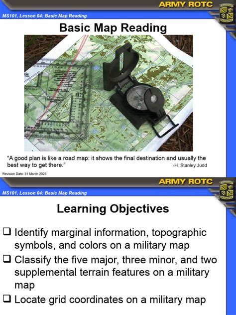 Ms101l04 Basic Map Reading Pdf Map Topography