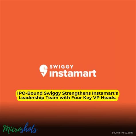 Swiggy Appoints Four New Vp Heads For Quick Commerce Microshots 🚀 Posted On The Topic Linkedin