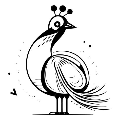 Premium Vector Peacock Vector Illustration Isolated On White Background