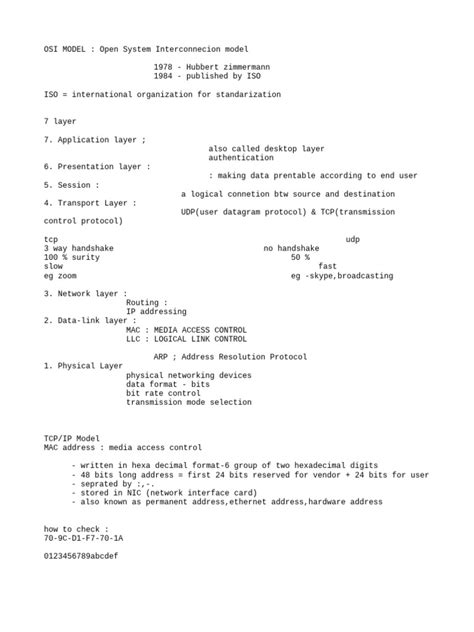 Class 2 Pdf Internet Protocols Osi Model