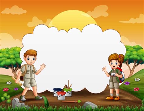 Scouting Border Vector Images And Graphics For Commercial Use Vectorstock