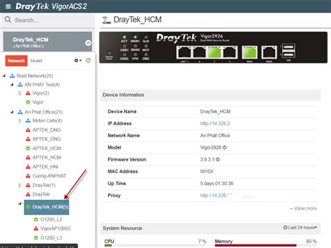 DrayTek Cloud Hướng dẫn khôi phục password của thiết bị DrayTek Router Cấu hình Router qua