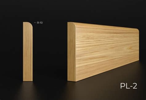 ️ Плинтус МДФ (шпон/дуб): купить модель PL-3 | На заказ