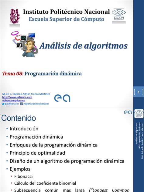 Análisis De Algoritmos Pdf Programación Dinámica Informática Análisis De Algoritmos Pdf Programación Dinámica Informática