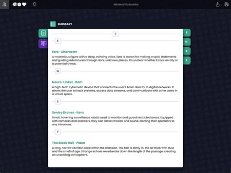 Minimal Scenarios The Scenario Editor Designed For Role Playing Games