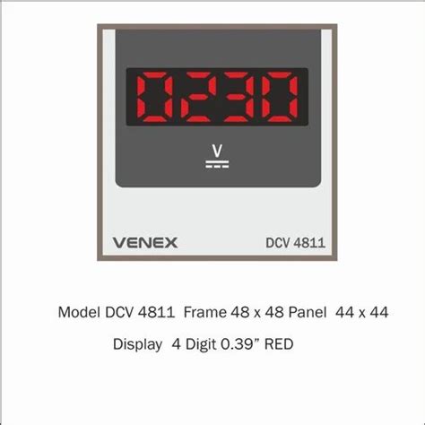 Venex Dc Volt Indicator Dcv 9611 For Control Panel Indication At Rs 1220 In Ahmedabad