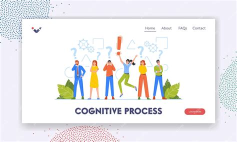 Premium Vector Cognitive Process Landing Page Template Critical