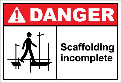 Safety Signage For Scaffolding At Alejandro Brown Blog