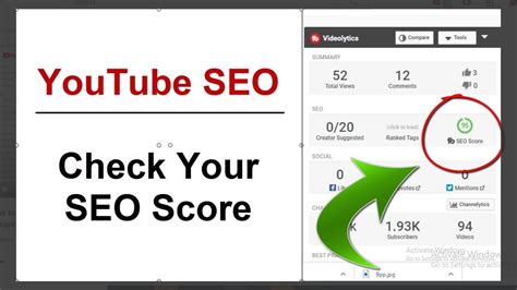 Check Your Seo Score Of Youtube Videos Youtube Seo 2020 Youtube