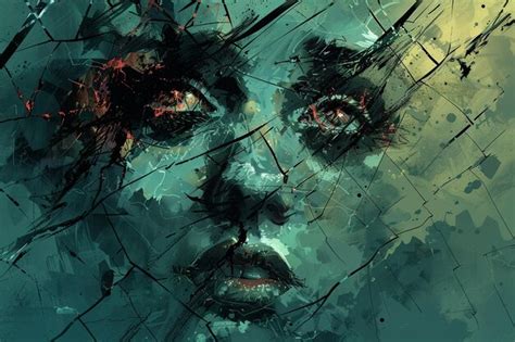 Premium Photo Illustrate The Emotion Of Fear With Jagged Edges A