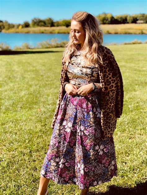 Leopard Sequins And Floral Patterns Sequin Crop Top Fashion Lifestyle Blog Leopard Cardigan