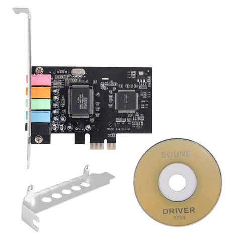 Pcie Sound Card 5 1 Pci Express Surround Card 3d Stereo Audio With High Sound Performance Pc