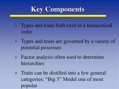 Ppt Chapter 9 Traits And Trait Taxonomies Powerpoint Presentation