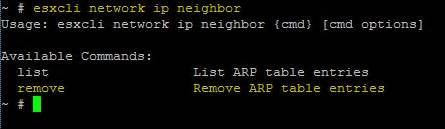 How To Clear The ARP Cache On ESXi Using New ESXCLI 5 5