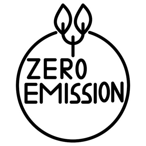 Premium Vector Zero Emission Vector Illustration