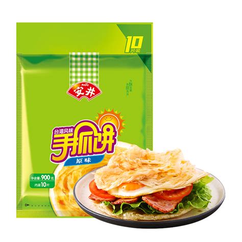 安井 原味葱香 手抓饼面饼 800克8包 台湾风味 冷冻饼皮 阿里巴巴