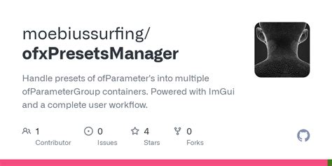 Github Moebiussurfing Ofxpresetsmanager Handle Presets Of Ofparameter S Into Multiple
