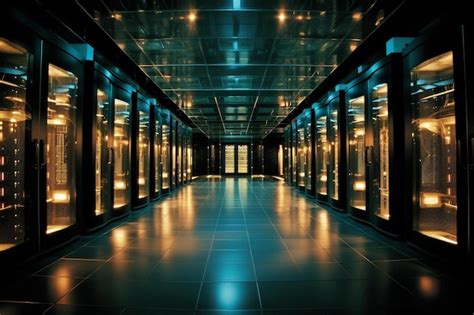 Premium Photo Server Space Captivating Server Room Views