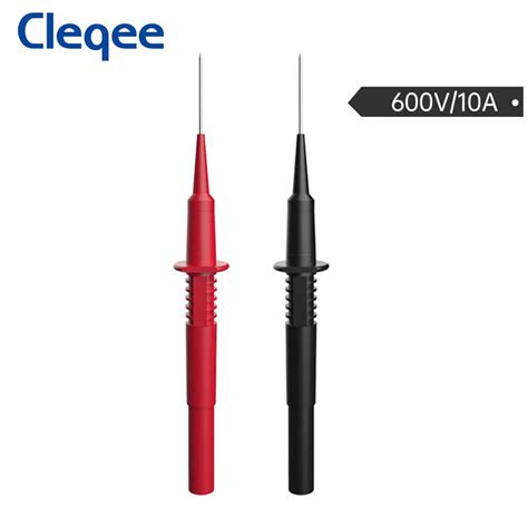 Cleqee P5008 2pcs 멀티 미터 테스트 프로브 절연 피어싱 바늘 비파괴 레드블랙기구 부품 And 액세사리 Aliexpress