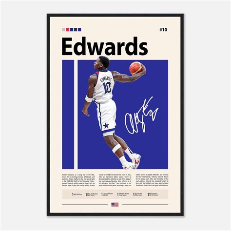 Anthony Edwards Poster 1 Full Size Poster Ready To Hang Citiesbox