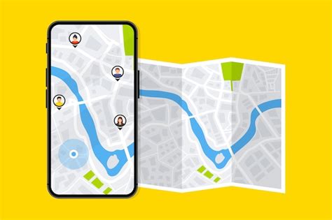 Premium Vector Digital Map Concept