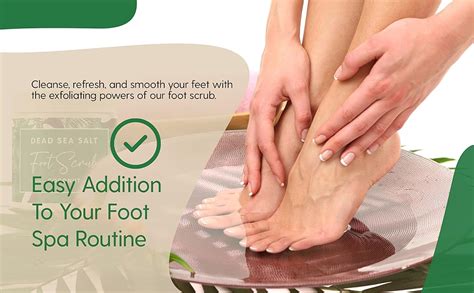 Calmgenix Dead Sea Salts Exfoliating Foot Scrub With Coconut Oil