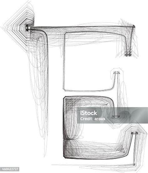 손으로 그리기 서체가 알파벳 E 벡터 일러스트레이션 거친에 대한 스톡 벡터 아트 및 기타 이미지 거친 교육 그래피티 Istock