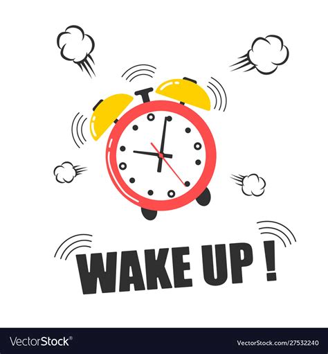 Ringing Alarm Clock Royalty Free Vector Image Vectorstock