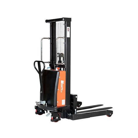 Semi Electric Stacker 63â³ Lift Height 2 200 lbs Capacity