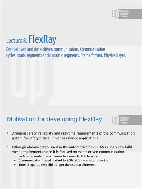 Lecture 8 Flexray Event Driven And Time Driven Communication Pdf