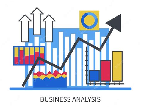 Premium Vector Business Analysis Concept Growth And Development Charts Flat Design Vector