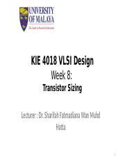 Transistor Sizing Techniques For VLSI Design Layout And Course Hero