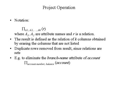 Relational Algebra Lecture Relational Algebra Relational Algebra
