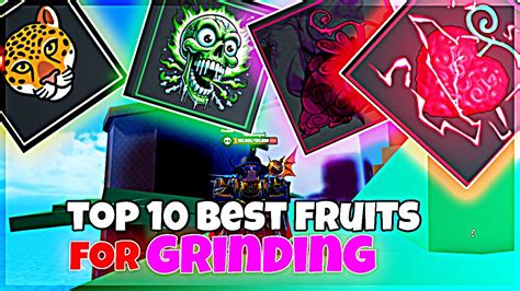 Top 10 Best Fruits For Grinding In One Fruit Simulator Youtube