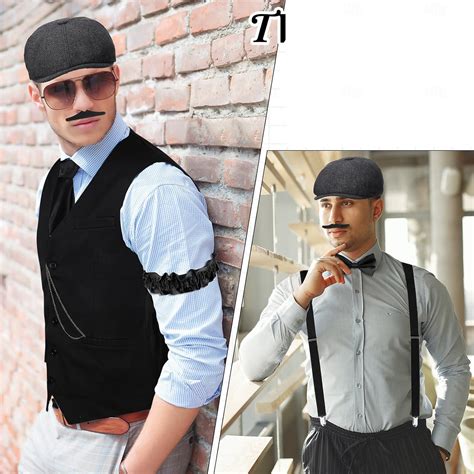 Roaring 20s 1920s Retro Vintage Outfits Vest Waistcoat The Great Gatsby Charleston Gentleman