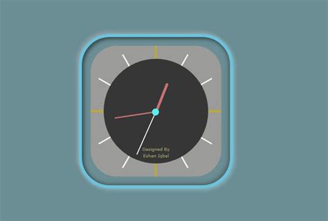 Eshan Iqbal On Linkedin Making Of Stylish Analog Clock Using Html Css And Js