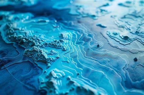 Mapping Seabed Topography For Creating Navigationa Generative Ai Premium Ai Generated Image
