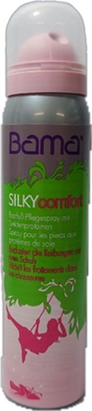 Bama 100ml Silky comfort Blote voeten spray met zijde. Helpt wrijving ...