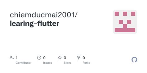 GitHub Chiemducmai Learing Flutter
