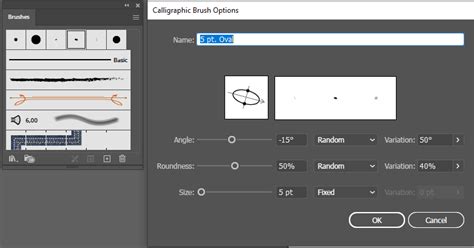 Как в адоб иллюстраторе изменить размер кисти Она почему то становится широкой когда я ее