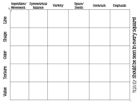 Design Matrix Graphic Design Activities Composition Design Principles Of Design