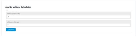 Load To Voltage Calculator Calculator Academy