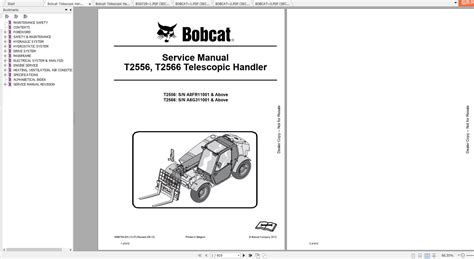 Bobcat Telescopic Handler T T Service Manuals Schematic ManualPost Instant