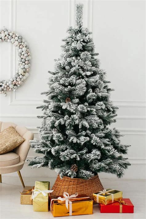 ᐉ Штучна ялинка засніжена лита Альпіна з металевою підставкою 1 5 м Зелений Vya678263 • Краща